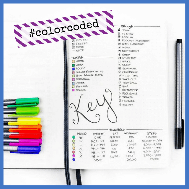 Take Note Journals & Trackers Inspire Success! - pic 3 - color coded ...